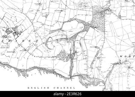 Map of Dorset OS Map name 056-SE, Ordnance Survey, 1888-1892 Stock ...