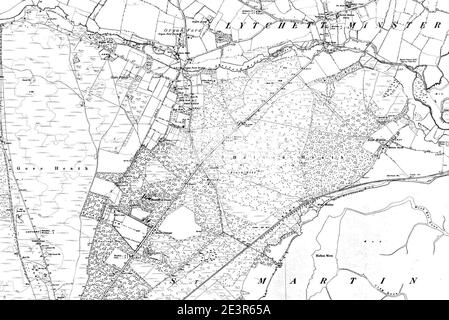 Map of Dorset OS Map name 043-NE, Ordnance Survey, 1888-1892 Stock ...