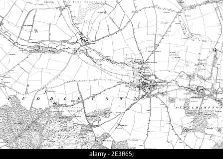 Map of Dorset OS Map name 041-SW, Ordnance Survey, 1888-1892 Stock ...