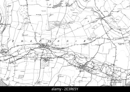 Map of Dorset OS Map name 041-SW, Ordnance Survey, 1888-1892 Stock ...