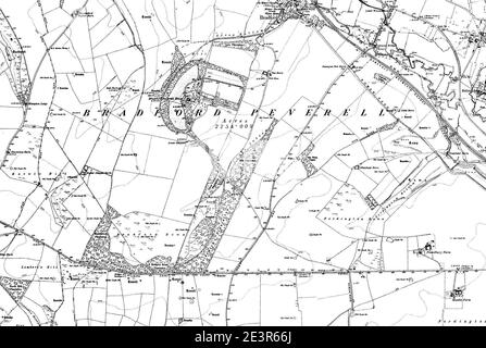 Map of Dorset OS Map name 040-SE, Ordnance Survey, 1888-1892 Stock ...