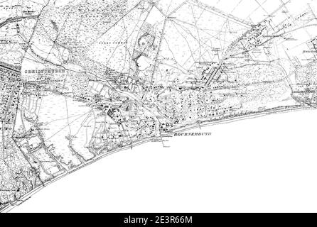Map of Dorset OS Map name 044-NW, Ordnance Survey, 1888-1892 Stock ...