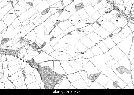 Map of Dorset OS Map name 033-SW, Ordnance Survey, 1888-1892 Stock ...