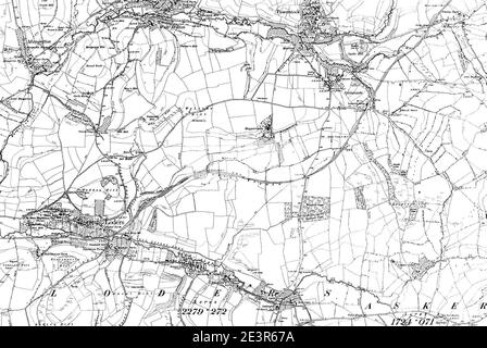 Map of Dorset OS Map name 038-NW, Ordnance Survey, 1888-1892 Stock ...