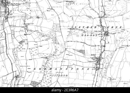 Map of Dorset OS Map name 031-SE, Ordnance Survey, 1888-1892 Stock ...