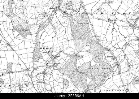 Map of Dorset OS Map name 022-SE, Ordnance Survey, 1888-1892 Stock ...