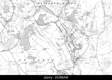 Map of Dorset OS Map name 022-SE, Ordnance Survey, 1888-1892 Stock ...