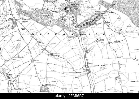 Map of Dorset OS Map name 032-NW, Ordnance Survey, 1888-1892 Stock ...