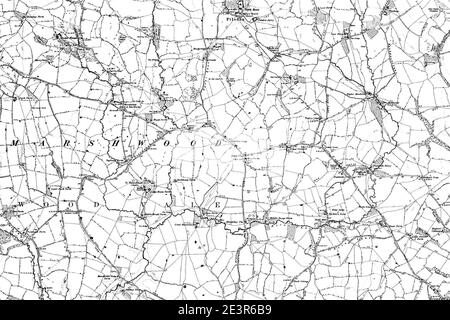 Map of Dorset OS Map name 028-NE, Ordnance Survey, 1888-1892 Stock ...