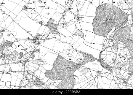 Map of Dorset OS Map name 026-SE, Ordnance Survey, 1888-1892 Stock ...