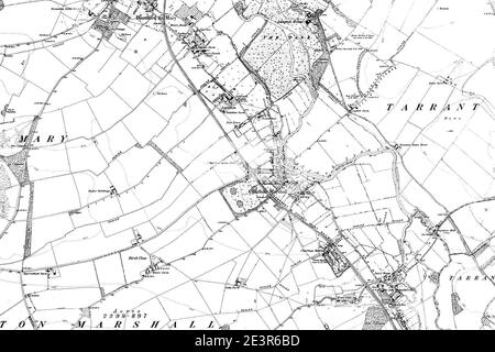 Map of Dorset OS Map name 024-NW, Ordnance Survey, 1888-1892 Stock ...