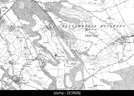 Map of Dorset OS Map name 023-SW, Ordnance Survey, 1888-1892 Stock ...