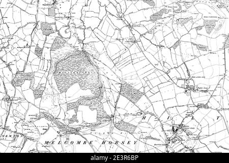 Map of Dorset OS Map name 023-NW, Ordnance Survey, 1888-1892 Stock ...