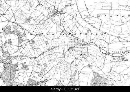 Map of Dorset OS Map name 030-NW, Ordnance Survey, 1888-1892 Stock ...