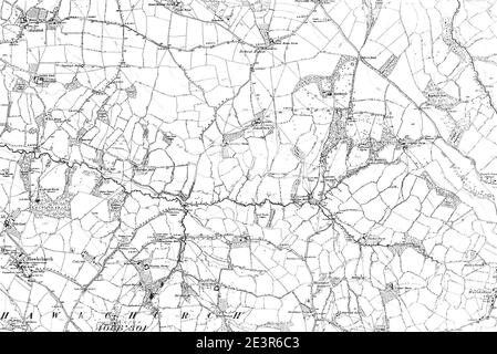 Map of Dorset OS Map name 028-SE, Ordnance Survey, 1888-1892 Stock ...
