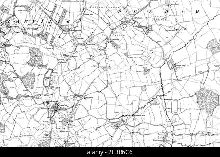 Map of Dorset OS Map name 022-SE, Ordnance Survey, 1888-1892 Stock ...
