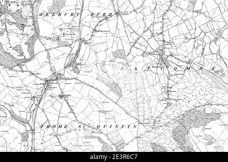 Map of Dorset OS Map name 021-NE, Ordnance Survey, 1888-1892 Stock ...