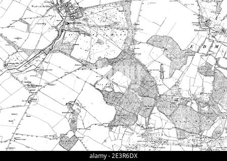 Map of Dorset OS Map name 016-SE, Ordnance Survey, 1888-1892 Stock ...