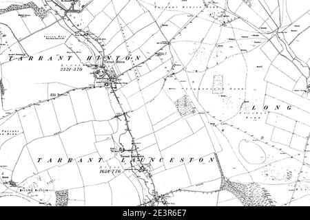 Map of Dorset OS Map name 015-NW, Ordnance Survey, 1888-1892 Stock ...