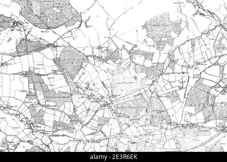 Map of Dorset OS Map name 016-SW, Ordnance Survey, 1888-1892 Stock ...