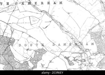 Map of Dorset OS Map name 010-NW, Ordnance Survey, 1888-1892 Stock ...