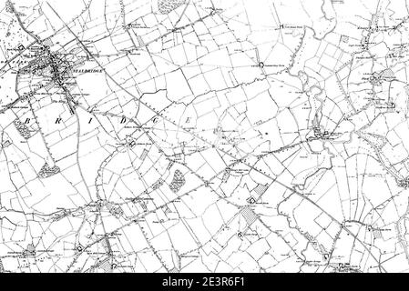 Map of Dorset OS Map name 007-SE, Ordnance Survey, 1888-1892 Stock ...