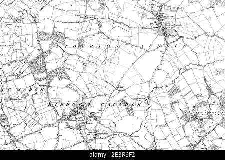 Map of Dorset OS Map name 012-SW, Ordnance Survey, 1888-1892 Stock ...