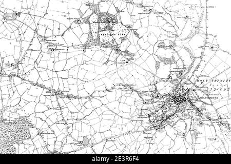 Map of Dorset OS Map name 004-SE, Ordnance Survey, 1888-1892 Stock ...
