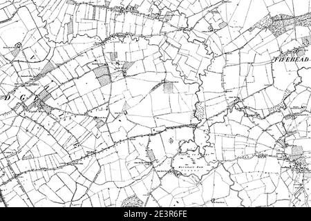 Map of Dorset OS Map name 007-SE, Ordnance Survey, 1888-1892 Stock ...