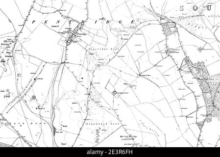 Map of Dorset OS Map name 010-NW, Ordnance Survey, 1888-1892 Stock ...