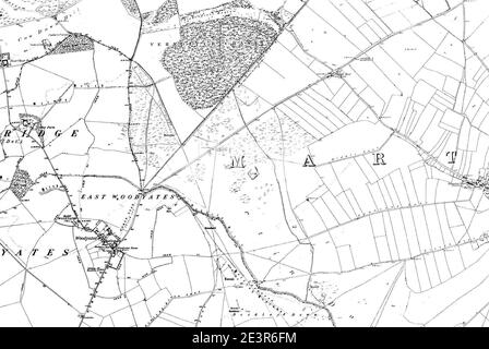 Map of Dorset OS Map name 010-SE, Ordnance Survey, 1888-1892 Stock ...
