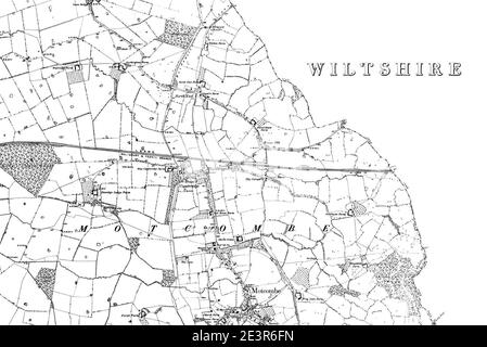 Map of Dorset OS Map name 004-SE, Ordnance Survey, 1888-1892 Stock ...