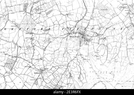 Map of Dorset OS Map name 013-NE, Ordnance Survey, 1888-1892 Stock ...