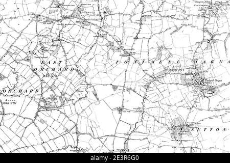 Map of Dorset OS Map name 008-NW, Ordnance Survey, 1888-1892 Stock ...