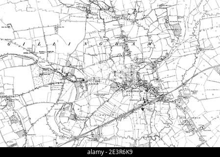 Map of Dorset OS Map name 003-SE, Ordnance Survey, 1888-1892 Stock ...