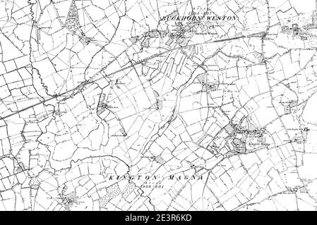 Map of Dorset OS Map name 003-SE, Ordnance Survey, 1888-1892 Stock ...