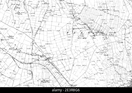 Map of Derbyshire OS Map name 022-NE, Ordnance Survey, 1882-1896 Stock ...