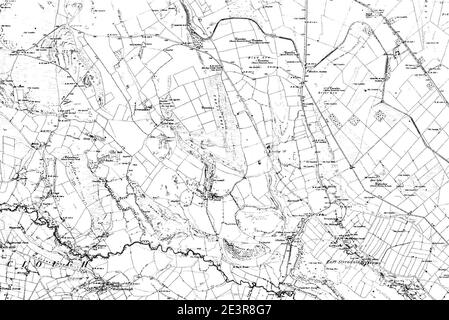 Map of Derbyshire OS Map name 022-NE, Ordnance Survey, 1882-1896 Stock ...