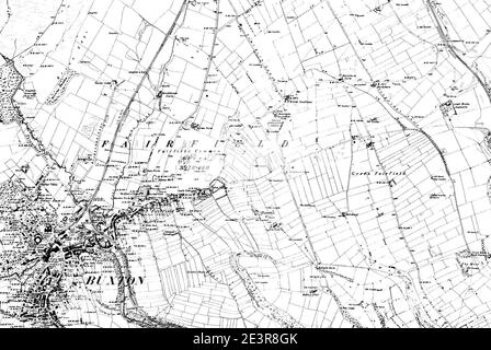 Map of Derbyshire OS Map name 015-NW, Ordnance Survey, 1882-1896 Stock ...