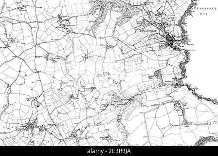 Map of Cornwall OS Map name 059-SW, Ordnance Survey, 1868-1896 Stock ...