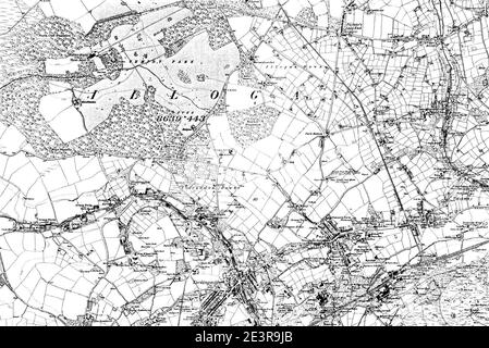 Map of Cornwall OS Map name 063-SE, Ordnance Survey, 1868-1896 Stock ...