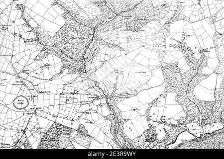Map of Cornwall OS Map name 034-SE, Ordnance Survey, 1868-1896 Stock ...