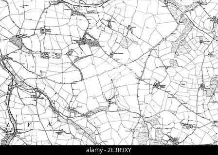 Map of Cornwall OS Map name 040-NE, Ordnance Survey, 1868-1896 Stock ...