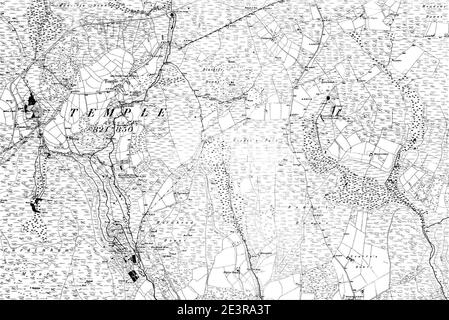 Map of Cornwall OS Map name 027-NE, Ordnance Survey, 1868-1896 Stock ...