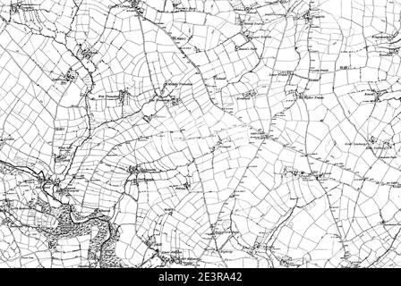 Map of Cornwall OS Map name 022-SW, Ordnance Survey, 1868-1896 Stock ...