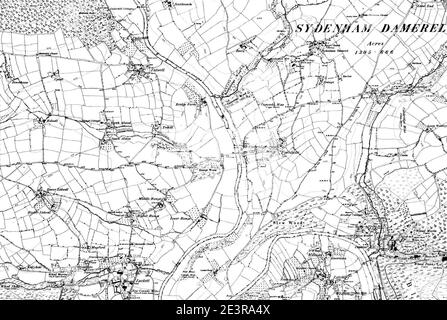 Map of Cornwall OS Map name 023-SW, Ordnance Survey, 1868-1896 Stock ...