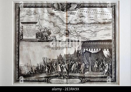 Map of Colo 1697 Stock Photo - Alamy