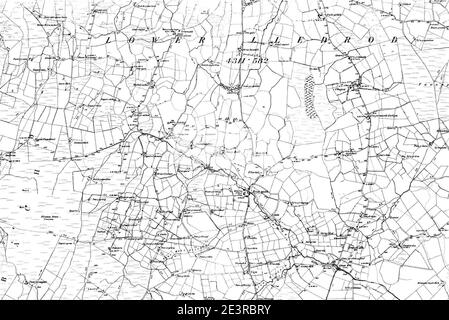 Map of Cardiganshire OS Map name 015-NW, Ordnance Survey, 1887-1891 ...