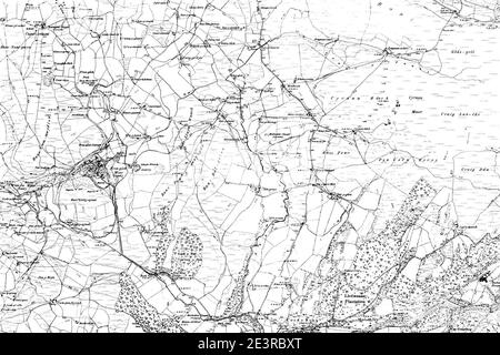 Map of Cardiganshire OS Map name 011-NW, Ordnance Survey, 1887-1891 ...