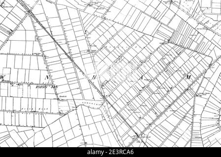 Map of Cambridgeshire OS Map name 022-SE, Ordnance Survey, 1884-1892 ...